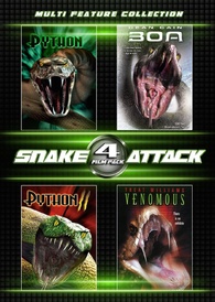 4 Film Snake Attack Pack: Python / BOA / Python II / Venomous DVD ...
